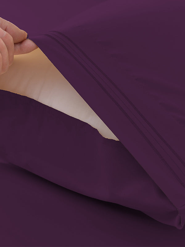Purple Bamboo Bed Sheets - Cool Bamboo King & Queen