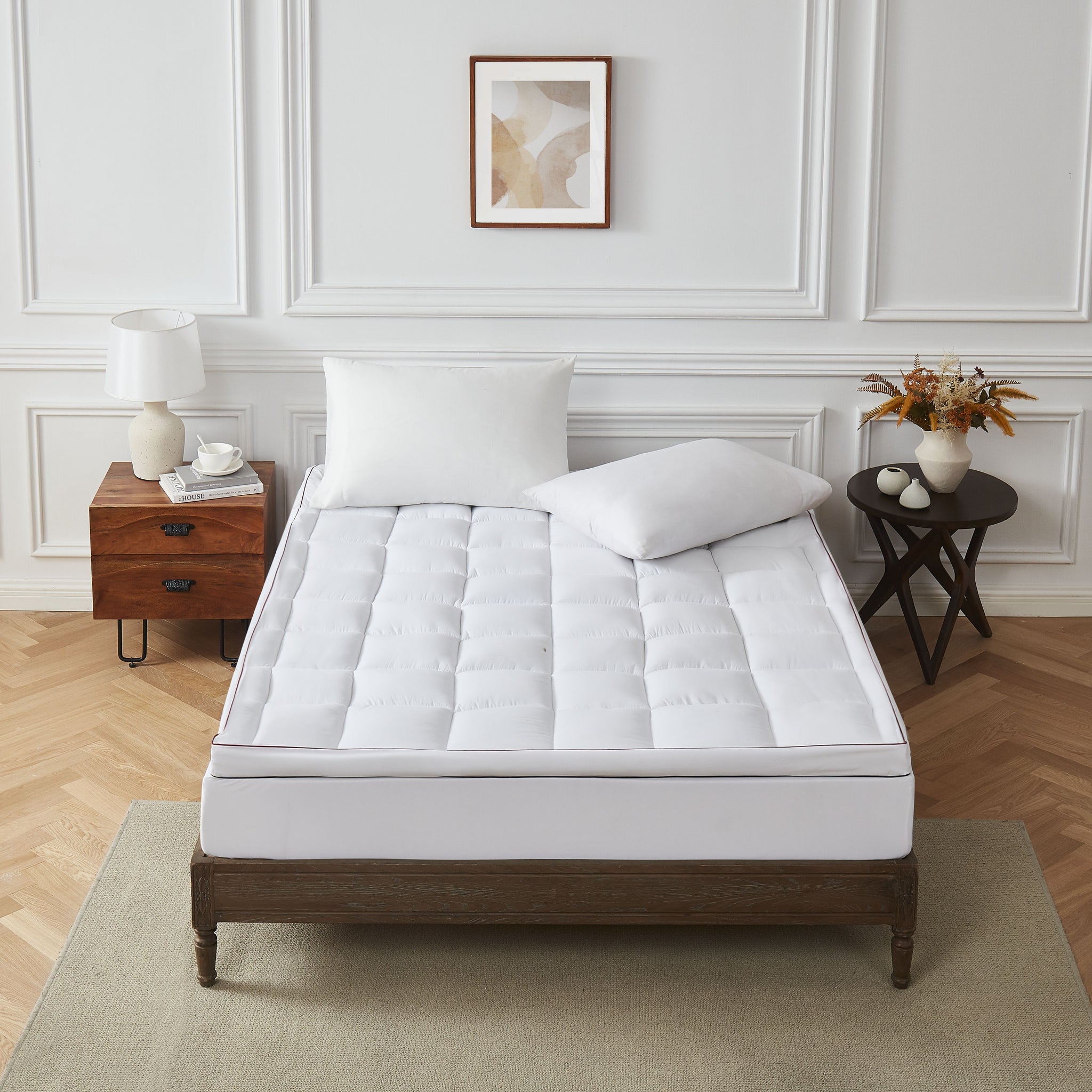 Microfiber Mattress Topper - Soft Pad by Cool Bamboo